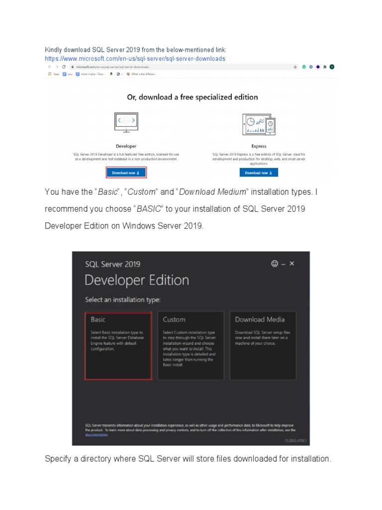 SQL Installation New | Descargar gratis PDF | Microsoft Sql Server ...