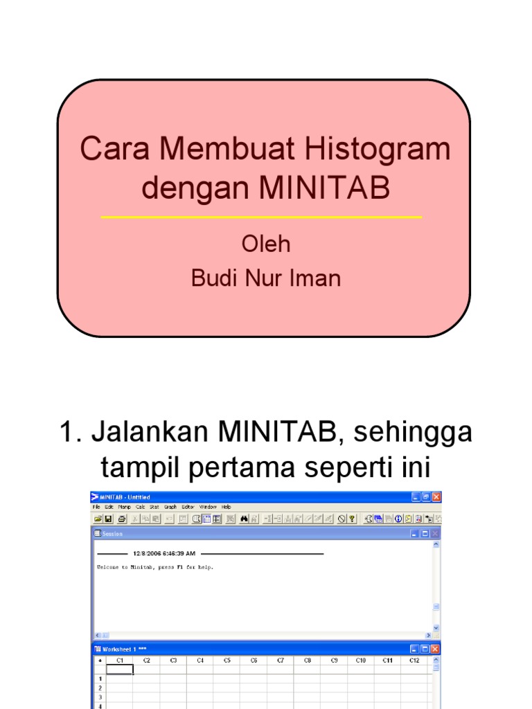 Cara Membuat Histogram di Minitab | PDF