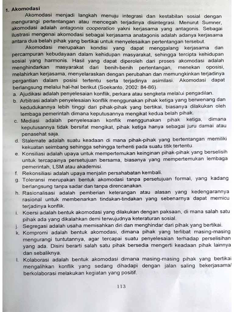 Bentuk-Bentuk Akomodasi | PDF