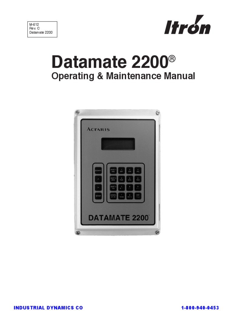 Datamate 2200: Operating & Maintenance Manual | PDF | Electrical Wiring ...