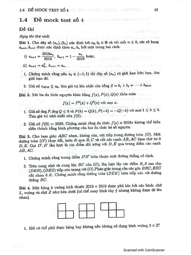 VMO Mock Test 4 | PDF