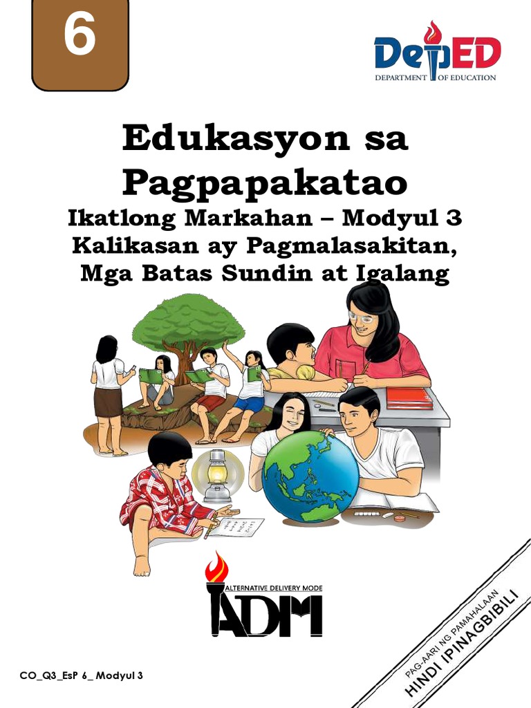EsP6 Q3 Mod3 Kalikasan Ay Pagmalasakitan Mga Batas Sundin at Igalang | PDF