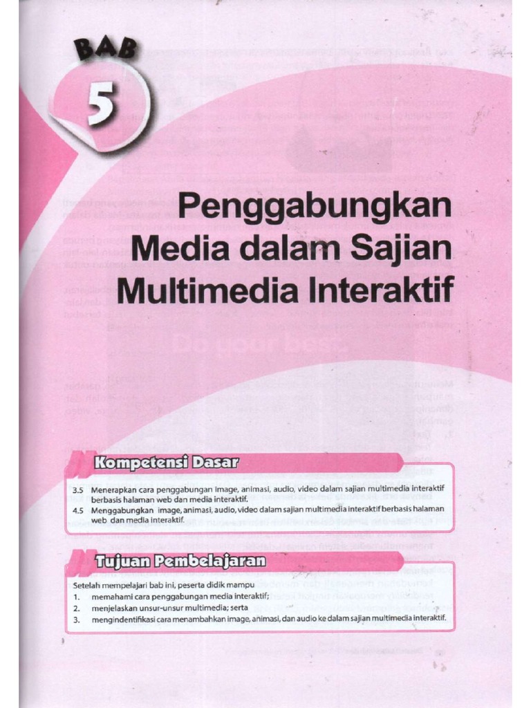 Materi Penggabungan Media Dalam Sajian Multimedia Interaktif | PDF