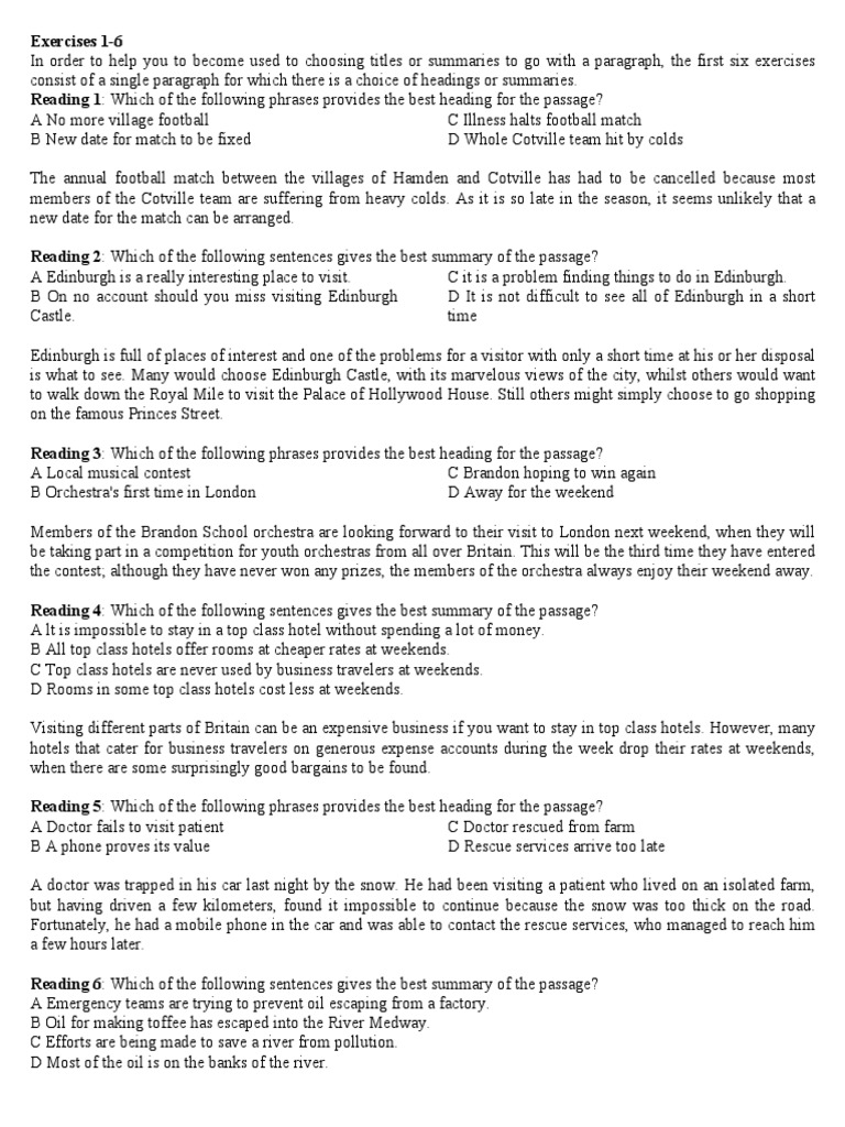 1 - FCE Reading | PDF