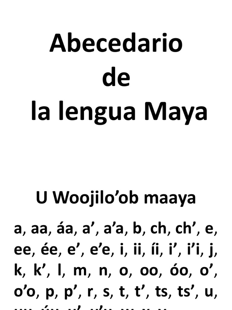 Abecedario Maya | PDF