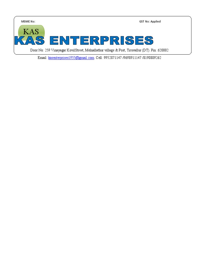 KAS - Letter Pad | PDF