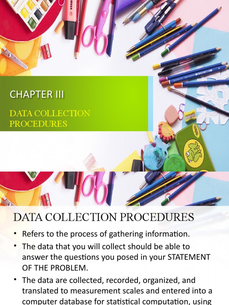 Data Collection Procedure | Download Free PDF | Survey Methodology | Questionnaire