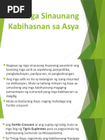Mga Sinaunang Kabihasnan NG Asya - Handouts | PDF