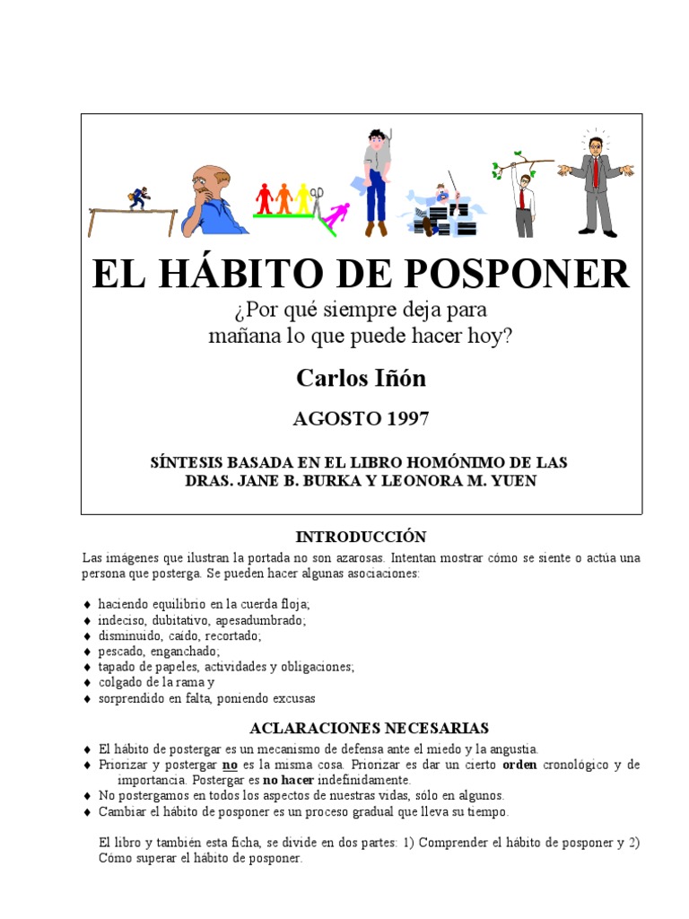 El Habito de Posponer | PDF | Temor | Estrés (biología)