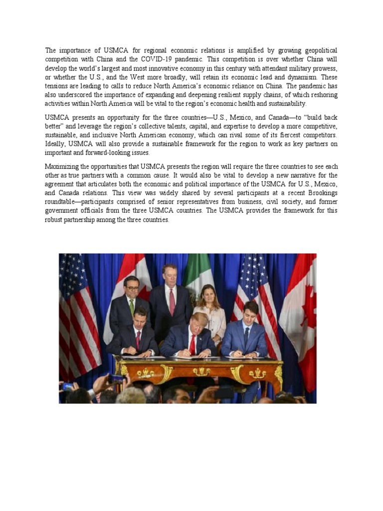 Usmca For | PDF | Economies