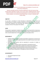 Hold Time Study Sample Protocol PDF | PDF | Tablet (Pharmacy) | Chemistry