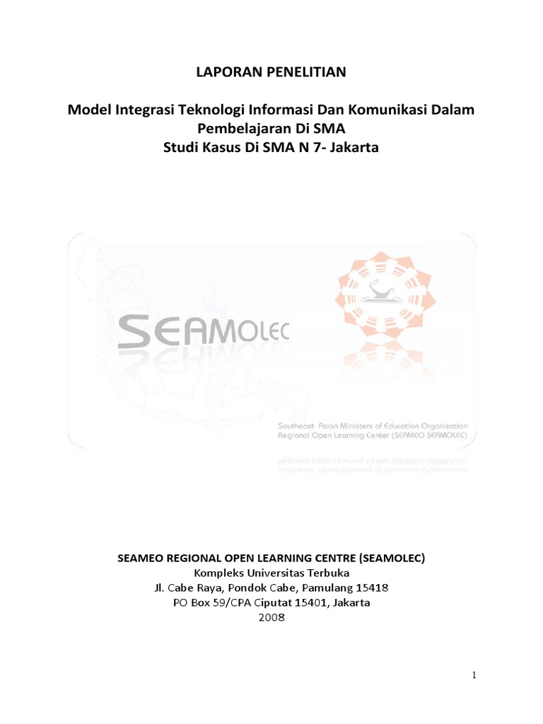 Contoh Proposal Teknologi Informasi Dan Komunikasi Tingkat Sma2 | PDF