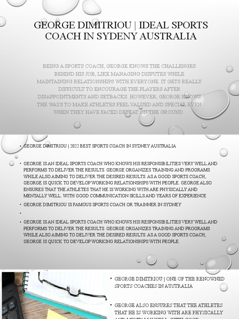 George Dimitriou Is Famous Sports Coach or Trainner in Sydney | PDF