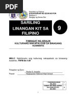 Grade 7 Filipino Module First Quarter | PDF