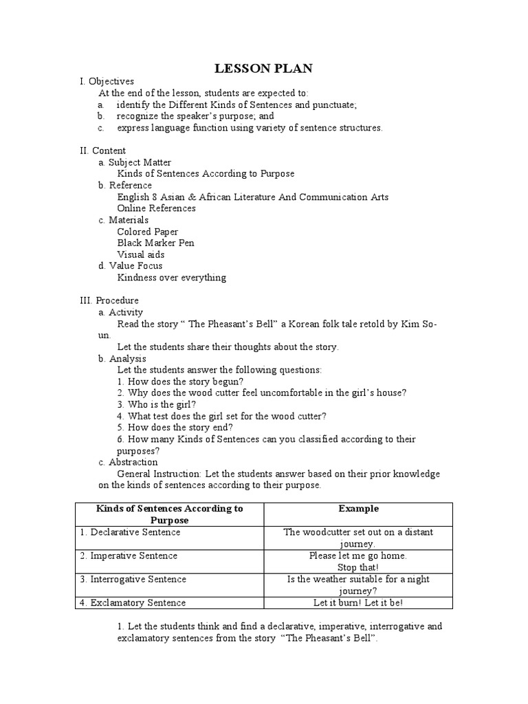 Exploring Sentence Structures: An Analysis and Application of the Kinds ...
