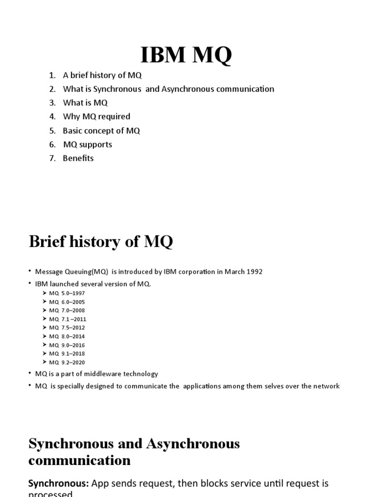 Ibm MQ | PDF | System Software | Systems Engineering