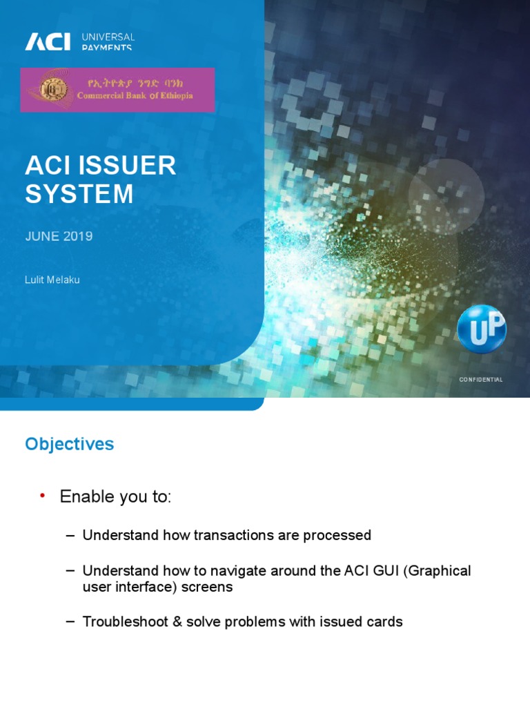 Aci Issuer System: JUNE 2019 | PDF | Graphical User Interfaces ...