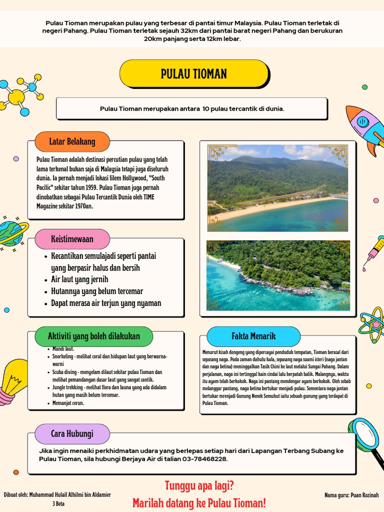 Keistimewaan Pulau Tioman di Pahang | PDF
