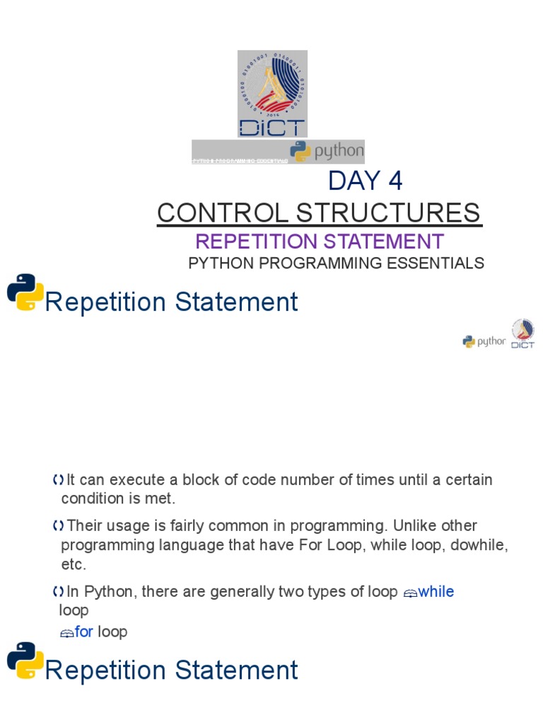 Control Structures: Repetition Statement | PDF | Control Flow | Parameter (Computer Programming)