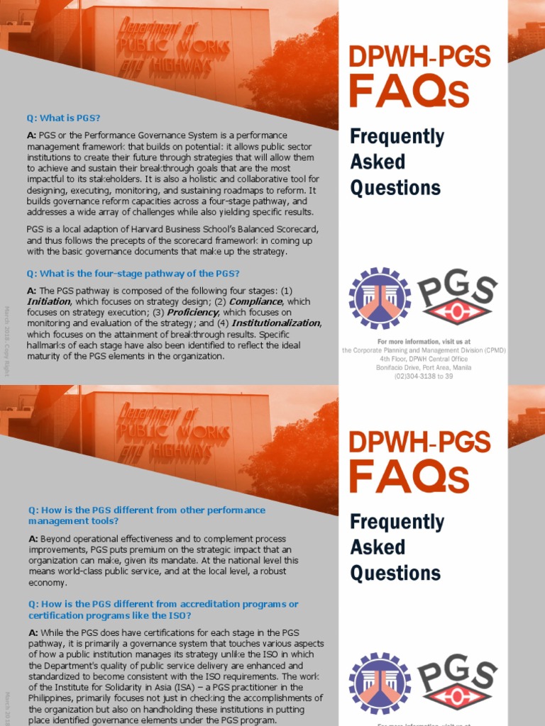 Q: What Is PGS?: A: PGS or The Performance Governance System Is A ...