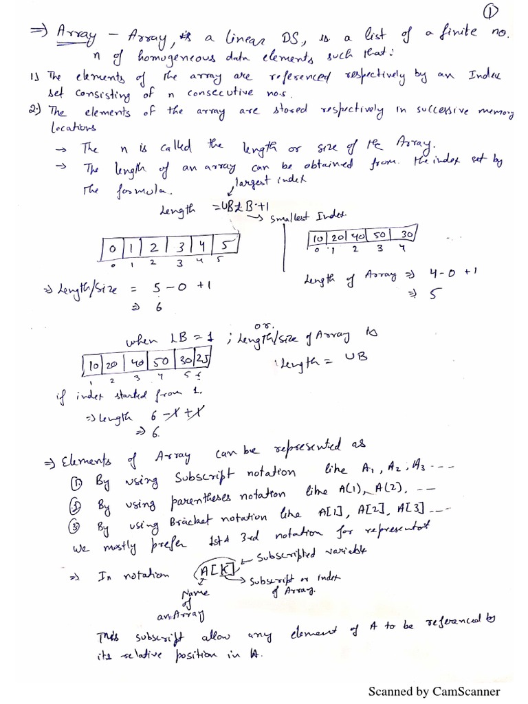 DS (Arrays #3 Update) | PDF