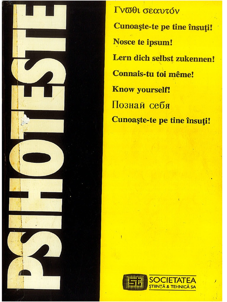 Psihoteste 1 | PDF