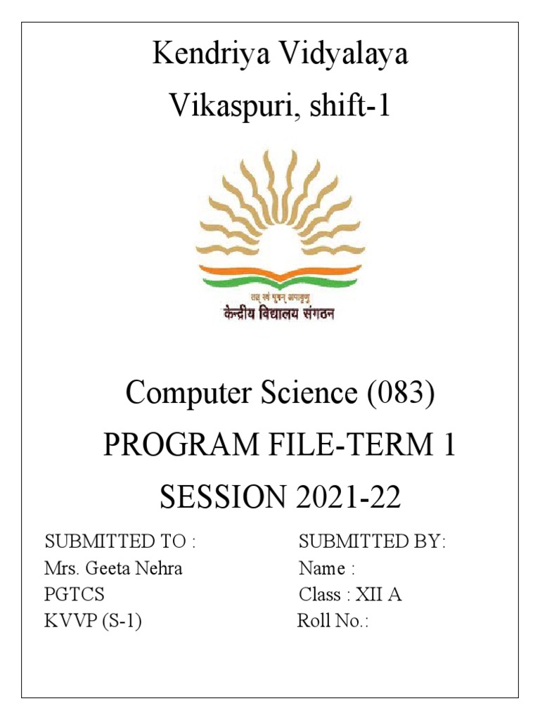 XII CS Term1 Practical Solution 2021-22 | PDF | Letter Case | String (Computer Science)