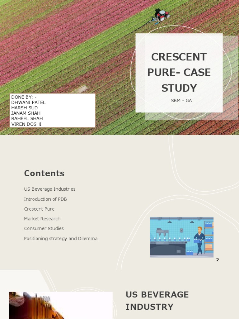 Crescent Pure Beverage Case Study | PDF | Drink | Foods