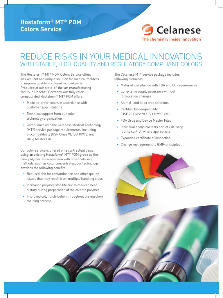 Reduce Risks in Your Medical Innovations: Hostaform MT POM Colors ...