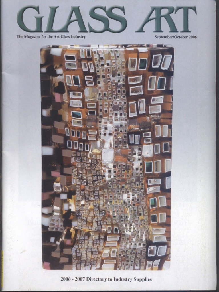 Glass Art Magazine 2006 10 | PDF | Crafts