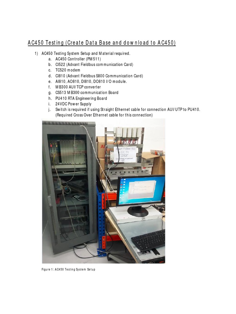 AC450 Testing Create Data Base and Download To AC450 | PDF | Computer ...