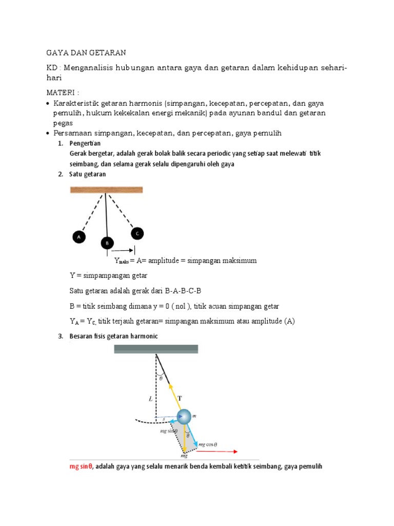 Modul Gaya Getaran 5 | PDF