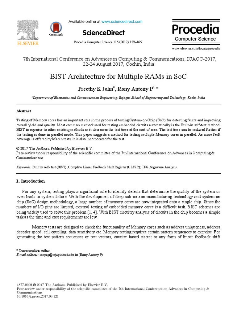 Bist Architecture Main | PDF | System On A Chip | Digital Electronics