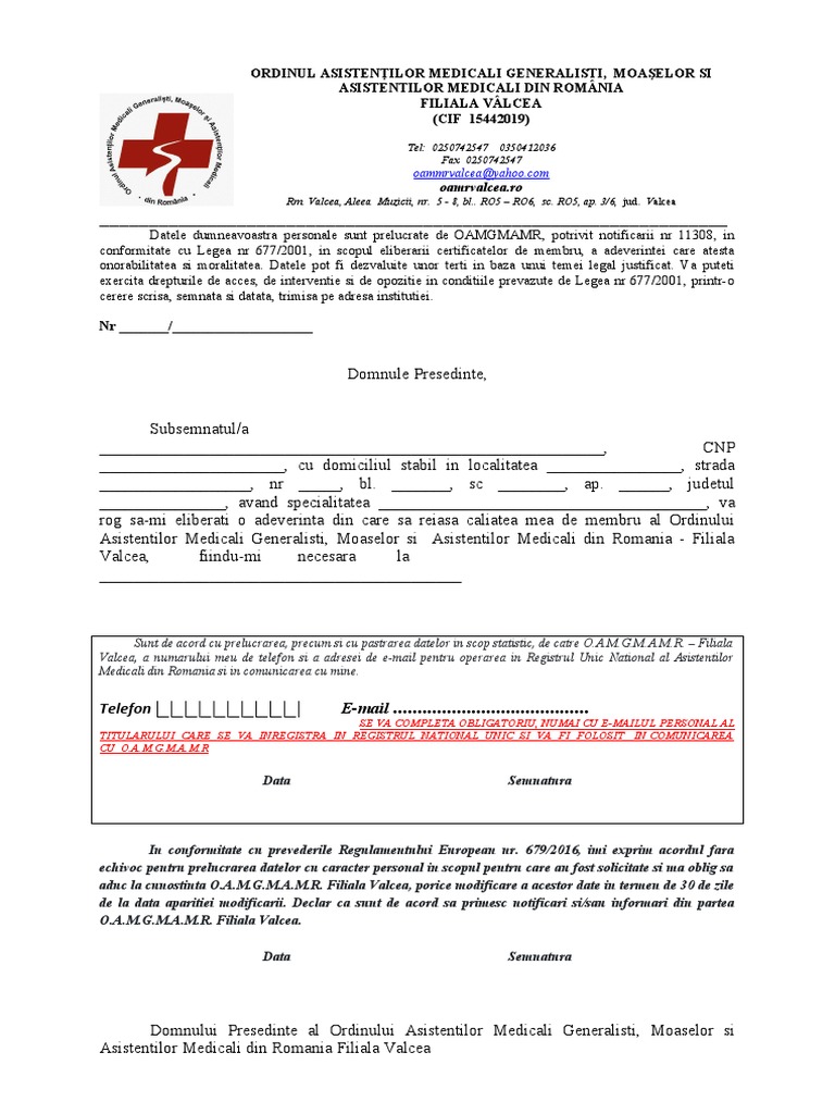 Cerere Eliberare Adeverinta Concurs - Angajare | PDF