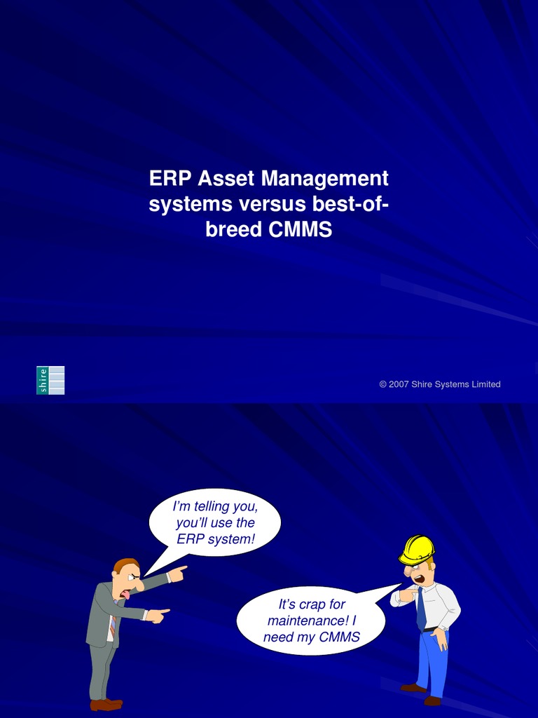 Erp Versus Cmms | PDF | Enterprise Resource Planning | Sap Se