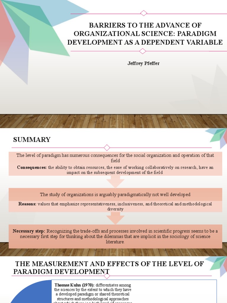 Barriers To Advance in OS | PDF | Paradigm | Science