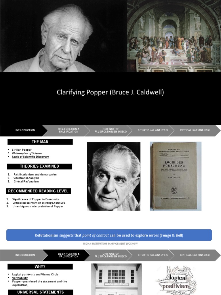 Clarifying Popper (Bruce J. Caldwell) | PDF | Falsifiability | Karl Popper