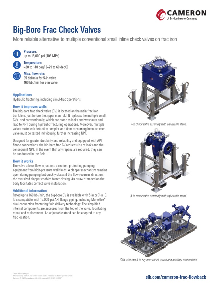 Big Bore Frac Check Valve Ps | PDF | Home & Garden | Technology ...