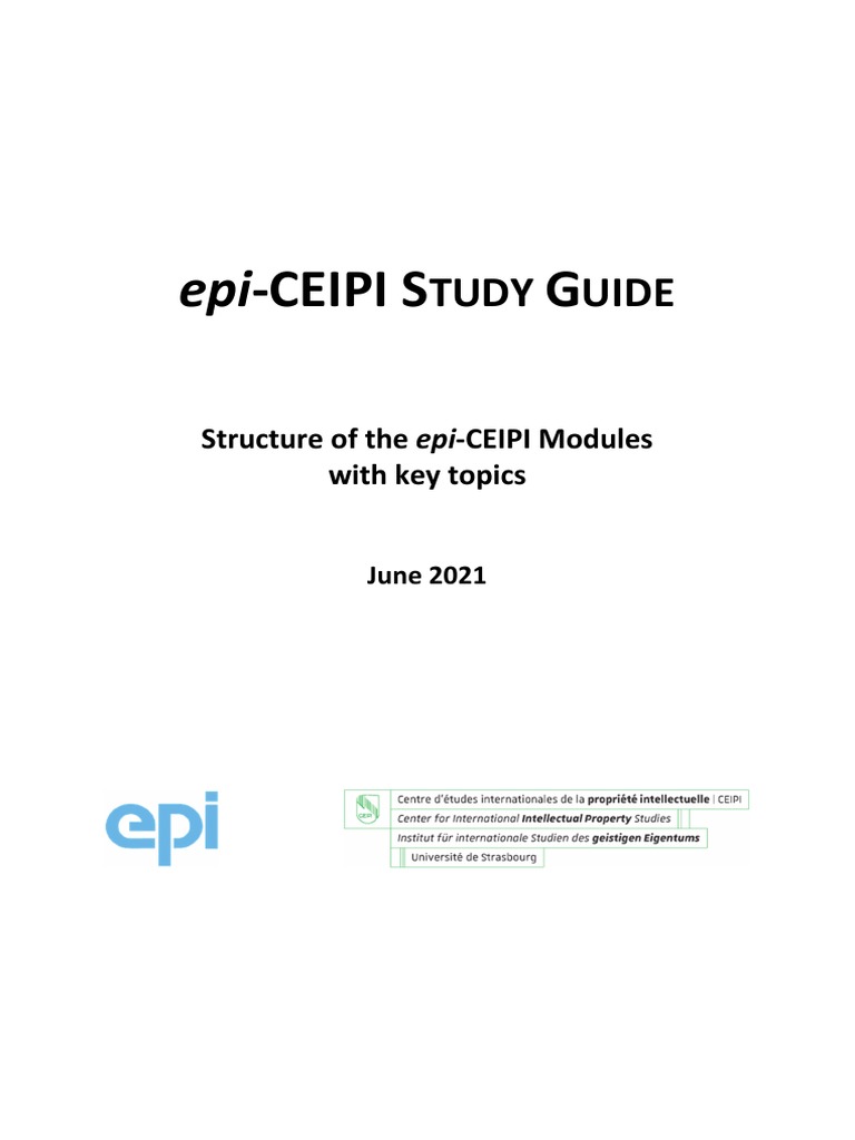 EPO Exam Guide | PDF | Patent Application | Priority Right