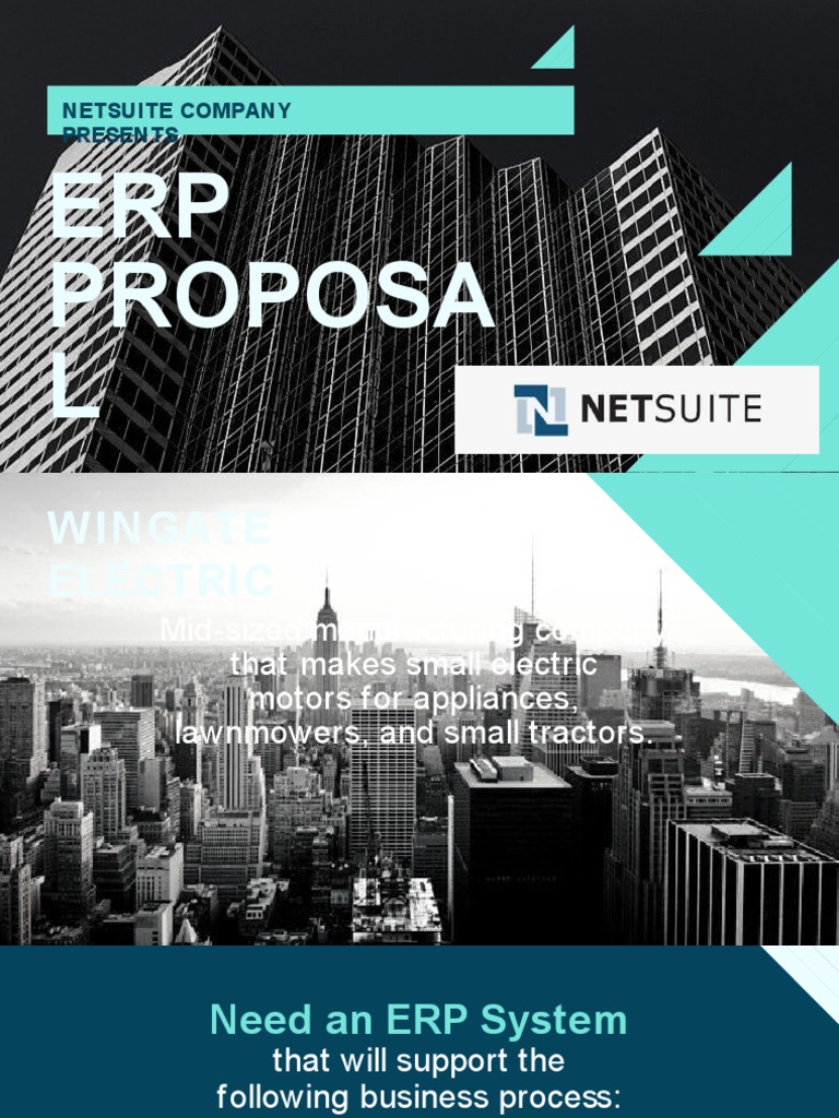 Erp Proposal | PDF | Enterprise Resource Planning | Analytics
