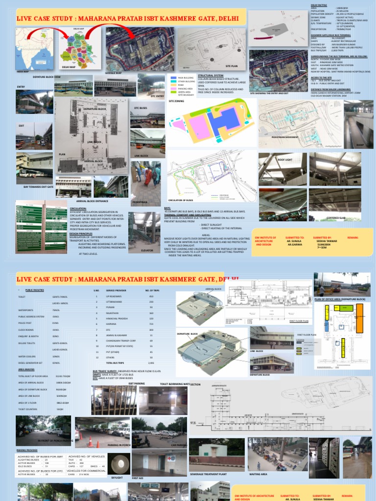 Delhi Factfile and Case Study of Maharana Pratap ISBT Kashmere Gate Bus ...