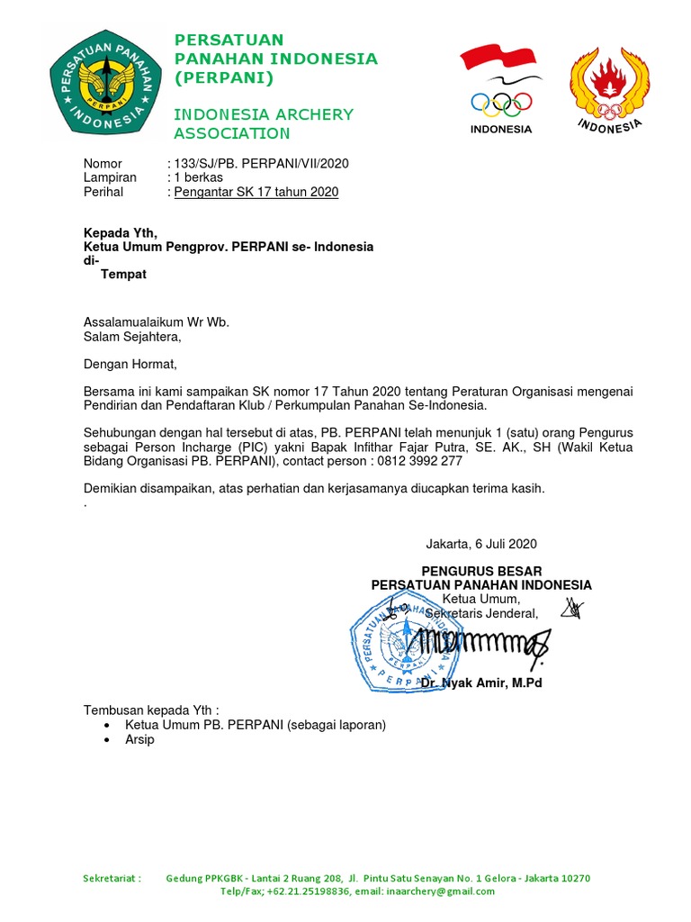 133 Surat Pengantar SK 17 Dan Lampiran SK 17 | PDF