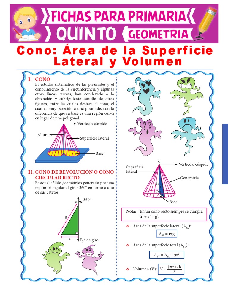 Área y Volumen del Cono | PDF | Geometría diferencial | Colector