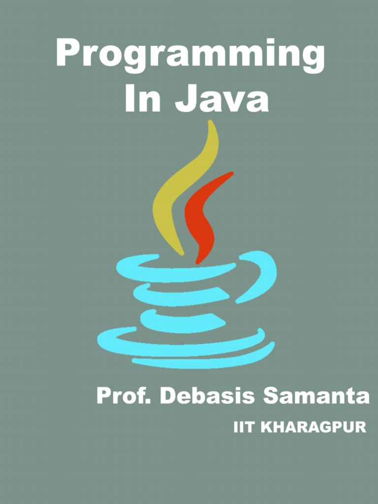 Nptel Java Lecture Book Download Free Pdf Class Computer Programming Method Computer