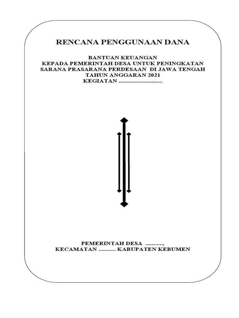 Format RPD Banprov Sarpras 2021 | PDF