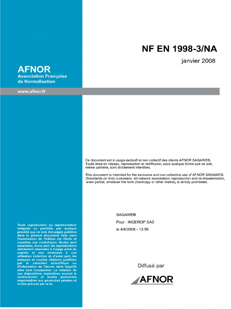 NF en 1998-3 - Na | PDF