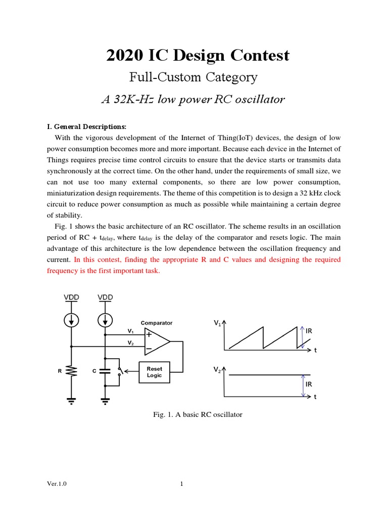 2020 IC Design Contest: Full-Custom Category | PDF | Electronic ...