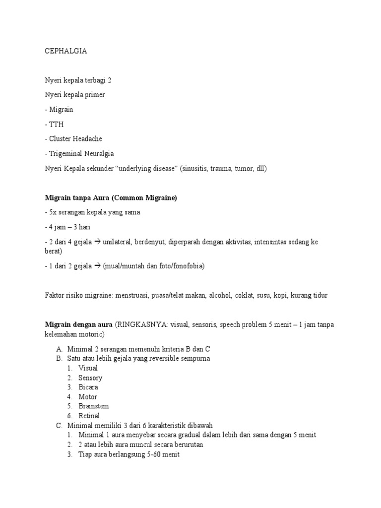 Cephalgia Pdf