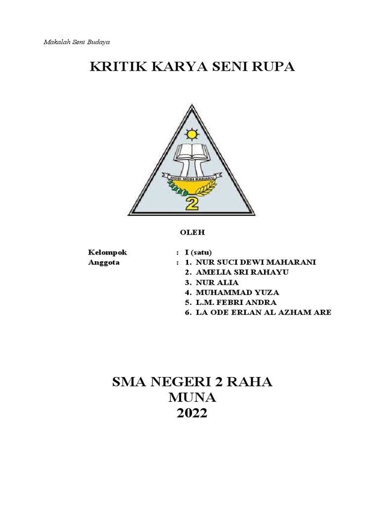 Makalah Kritik Karya Seni Rupa | PDF
