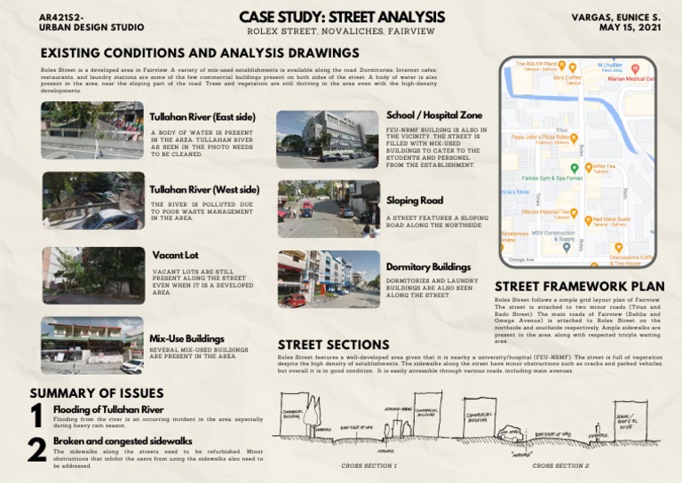 Rolex Street: Urban Development Analysis | PDF | Road | Street